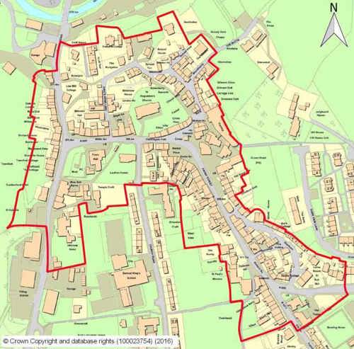 Alston conservation area for the central part of Alston town