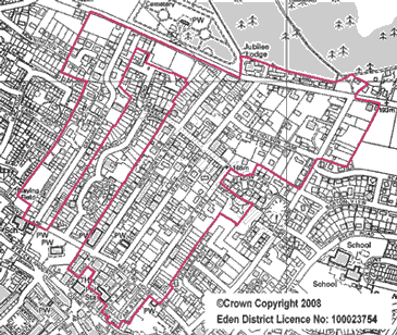 Penrith New Streets conservation area for streets leading up to Beacon Edge